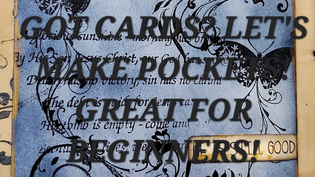 Got cards? Let's make pockets! Great for beginners! - YouTube