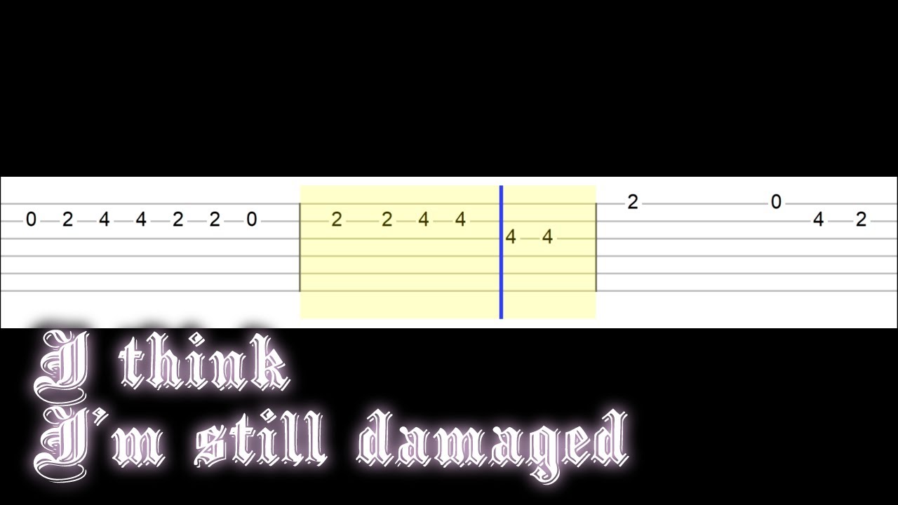 I Think Im Still Damaged - HeadHunter (Easy Guitar Tabs Tutorial) - YouTube