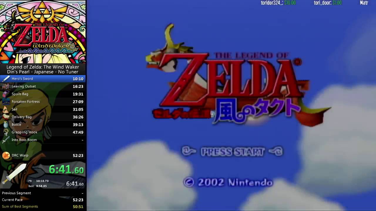 Wind Waker Din's Pearl PB 50:41, Japanese No Tuner - YouTube