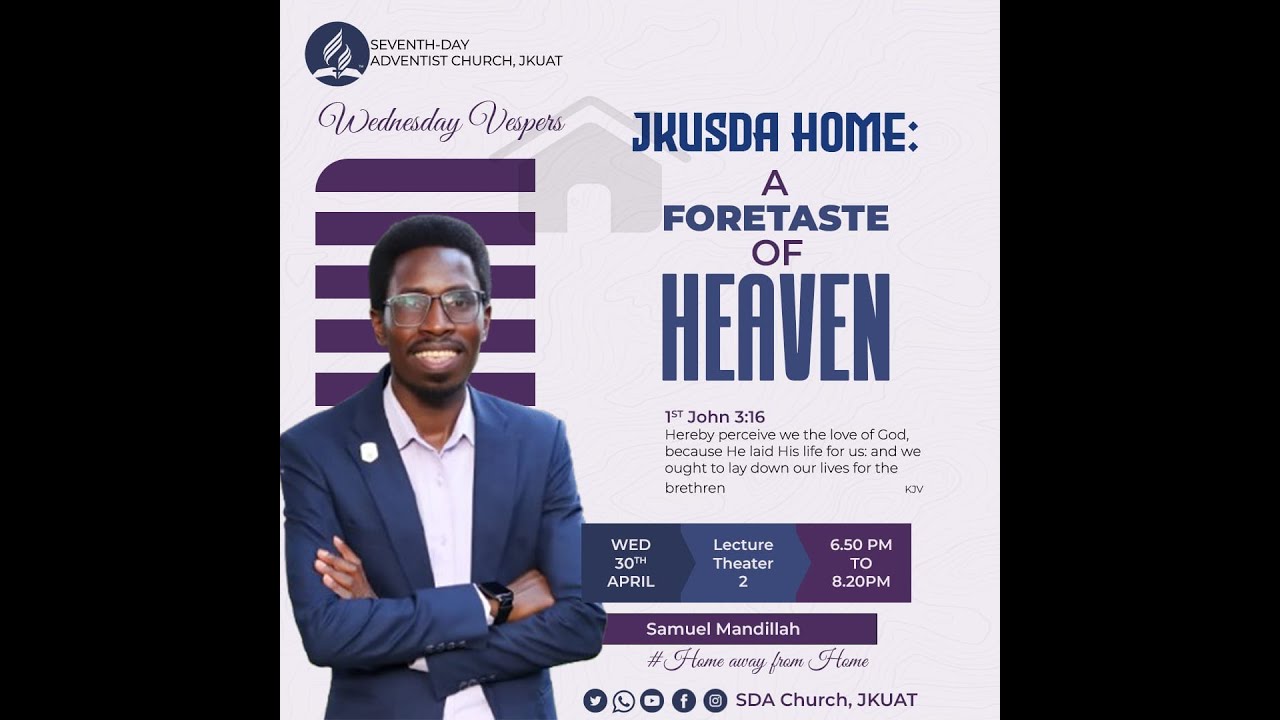 MIDWEEK PRAYERS || A FORETASTE OF HEAVEN || SAM MANDILLAH || 30TH APRIL ...