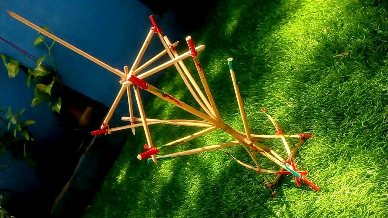 Bamboo stick craft | Creative ideas | Stick tower 🗼| Black pulse ...