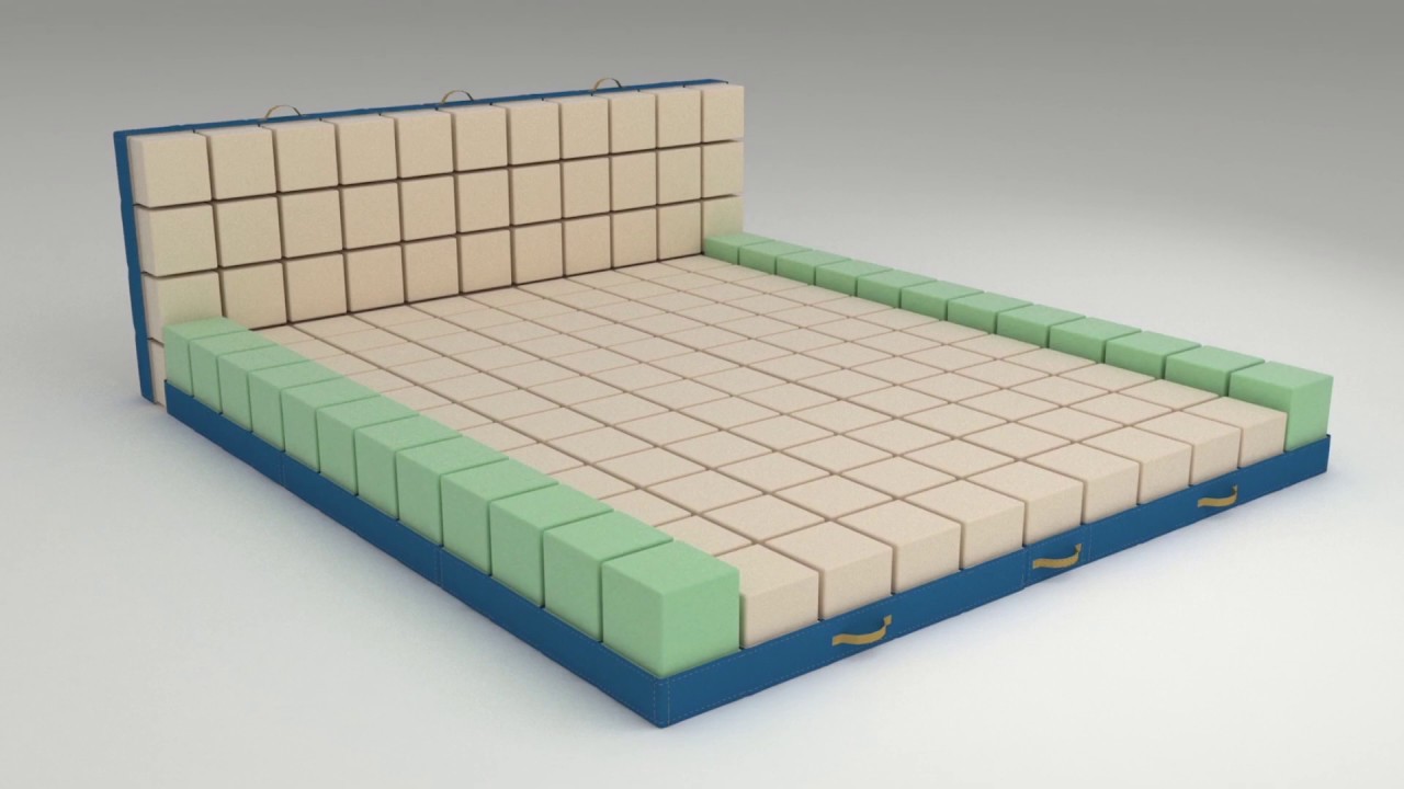 Versatile- Modular Cellular Mattress - YouTube