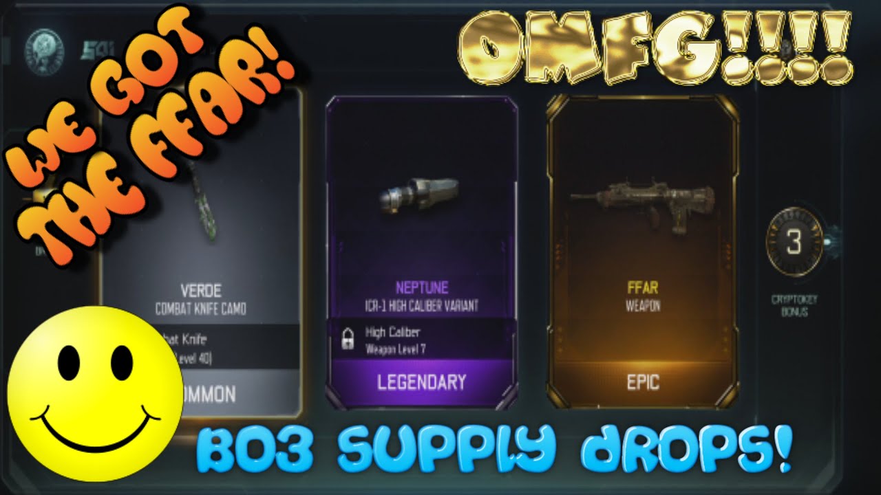OMFG WE GOT THE FFAR!!!!! Call Of Duty BO3 Supply Drop Opening #1 - YouTube