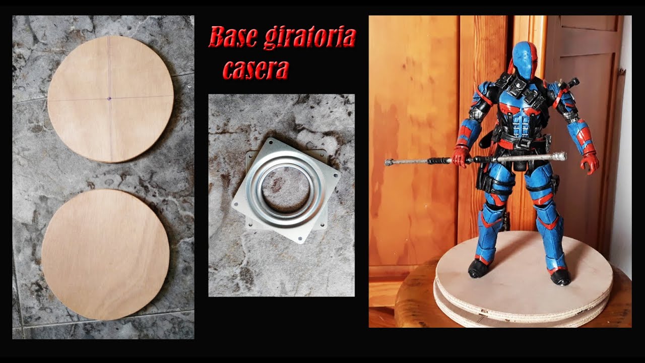 Como hacer una base giratoria para figuras (casera). - YouTube