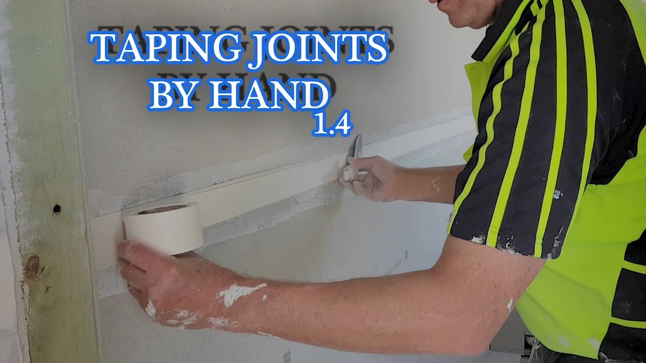 Paper Tape Joints in Bathroom Like a Pro - YouTube