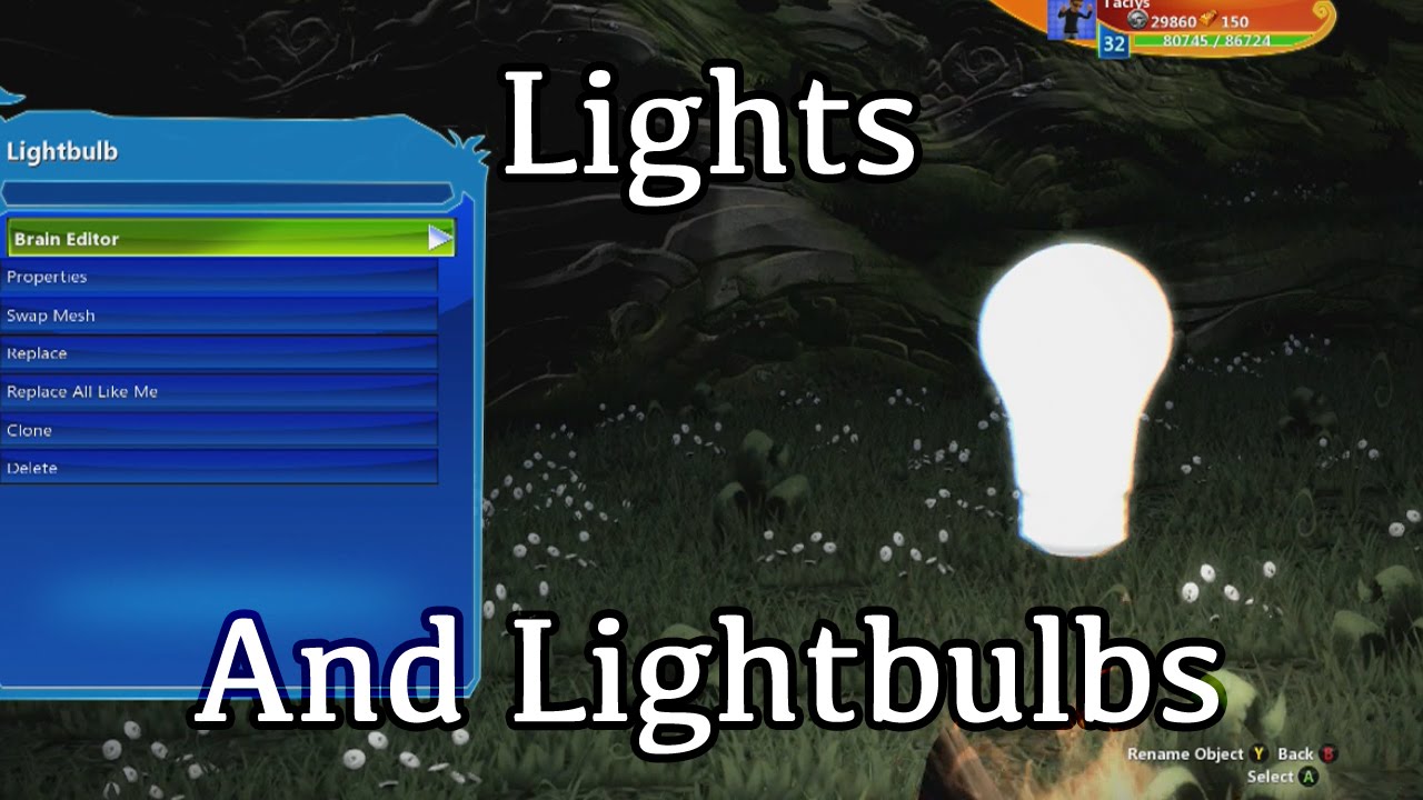 Lights & Lightbulb Guide - Project Spark - YouTube