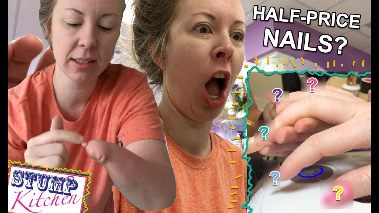Born with one hand: HALF PRICE GEL NAILS? [AMPUTEE CHALLENGE VID ...