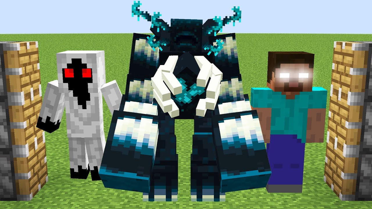 Mutant Warden + 303 Entity 303 and x30 HEROBRINE combined - YouTube