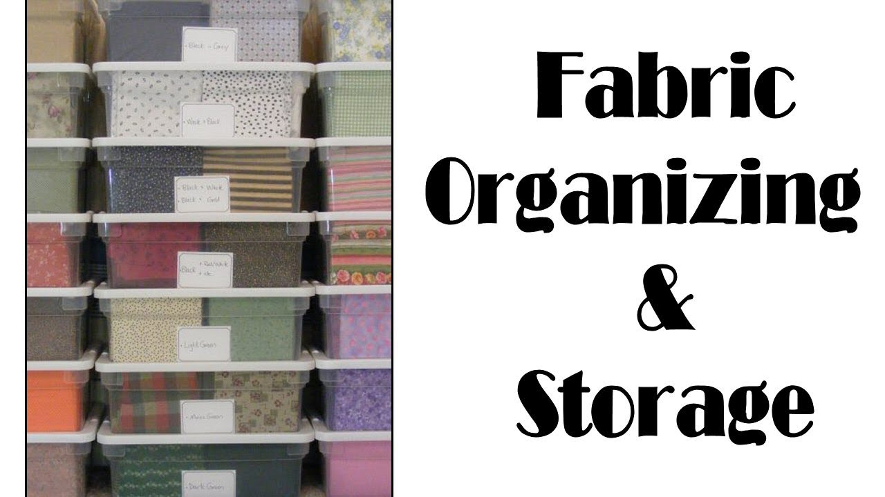 Quilt Fabric Organizing & Storage Tips - YouTube