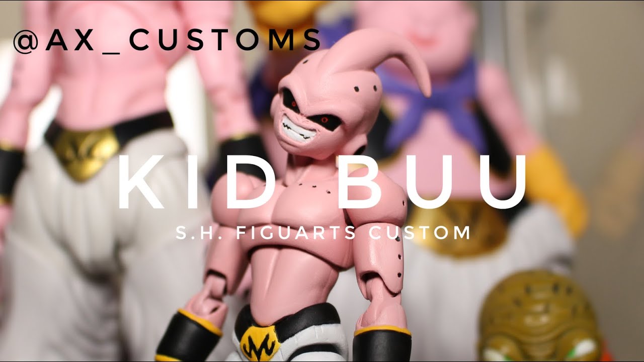 S.H. Figuarts Custom Kid Buu From Dragon Ball Z By AX Customs - YouTube