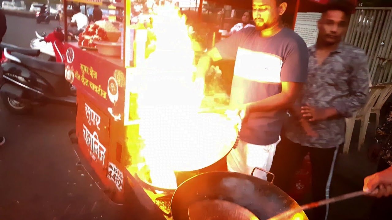 Super Chinese food with fire tadka - YouTube