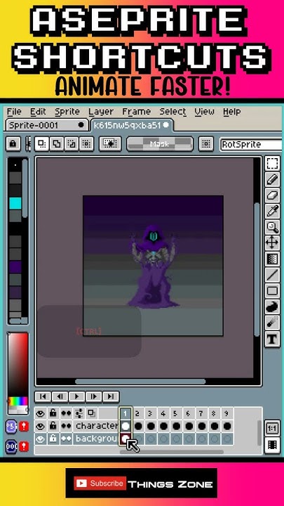 Top 5 Aseprite Shortcuts to Animate FASTER! (Quick Tips for Pixel Art) - YouTube