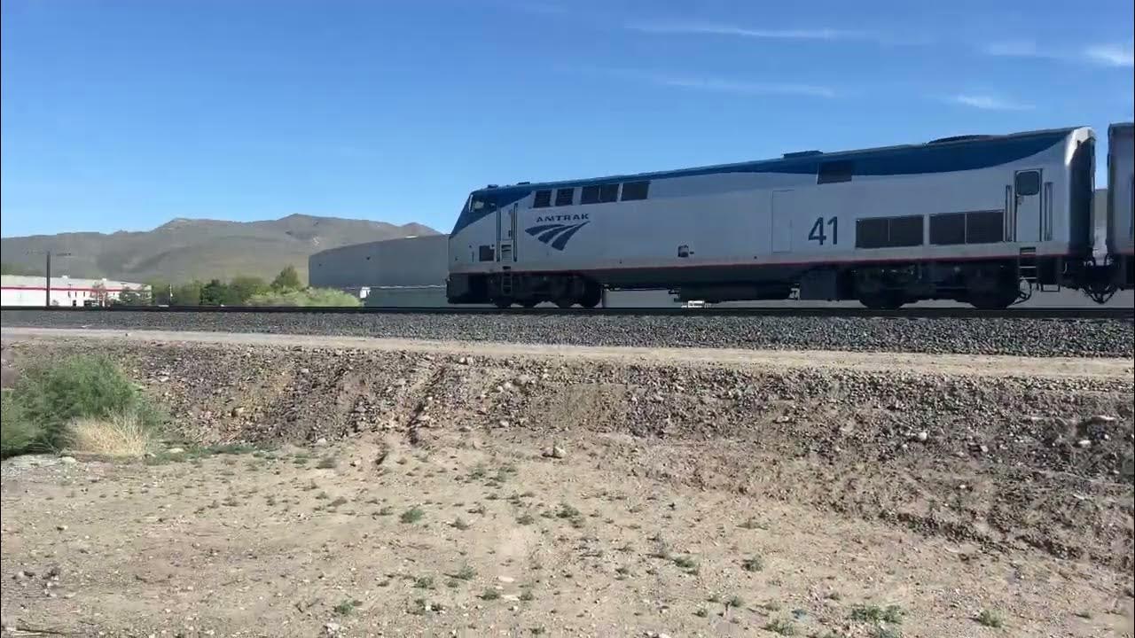 Amtrak California Zephyr Train #6 in Sparks Nevada - YouTube