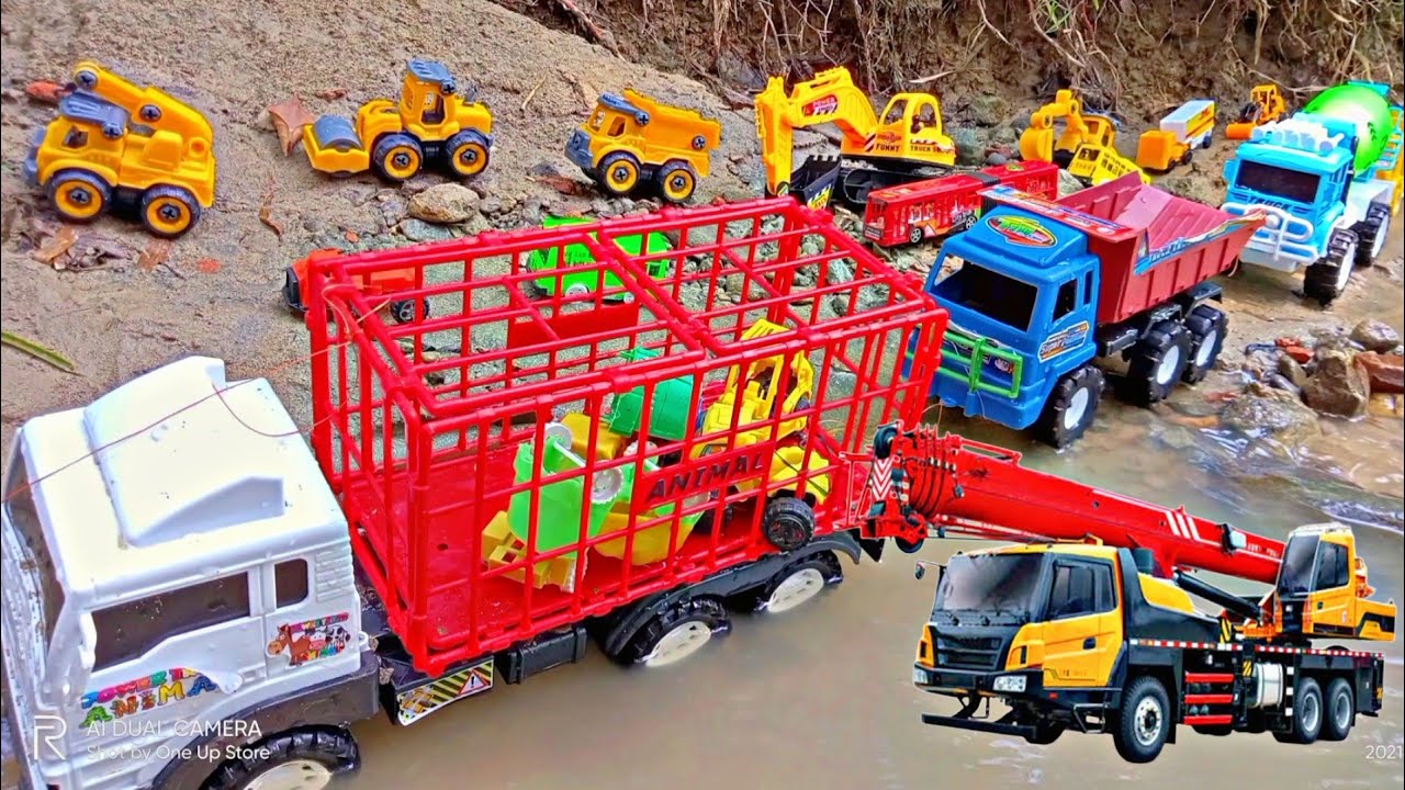 Mobil Mobilan Derek gantung, salender, excavator, mobil molen, buldozer ...