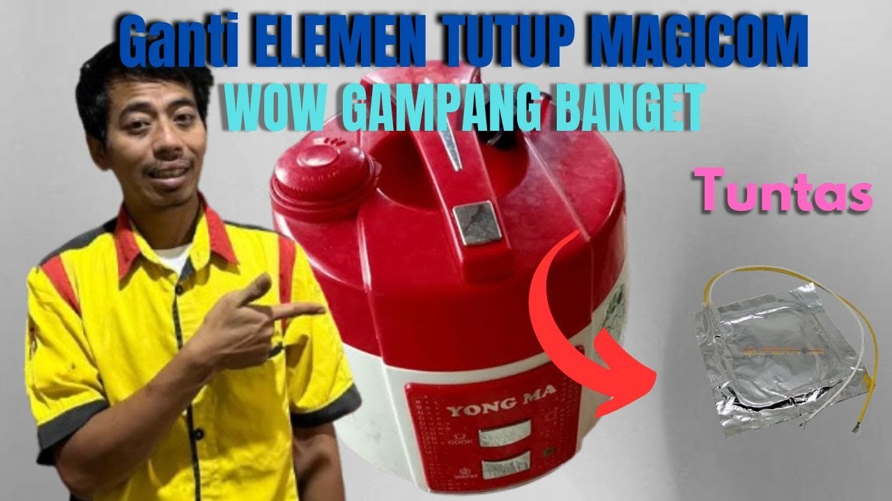 WOW GAMPANG BANGET... GANTI ELEMEN TUTUP MAGICOM - YouTube