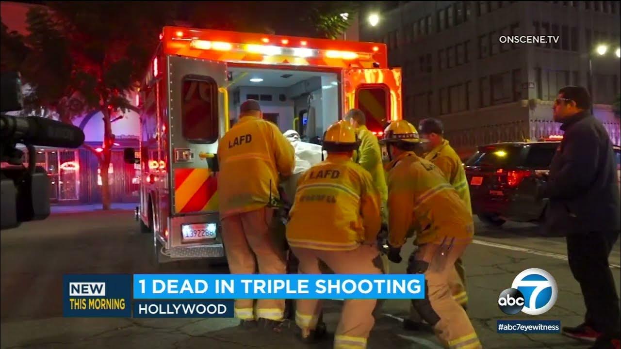Triple Shooting In Hollywood Leaves 1 Dead 2 Hospitalized Youtube