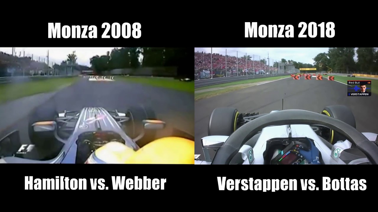 Monza 2008 vs 2018 - YouTube