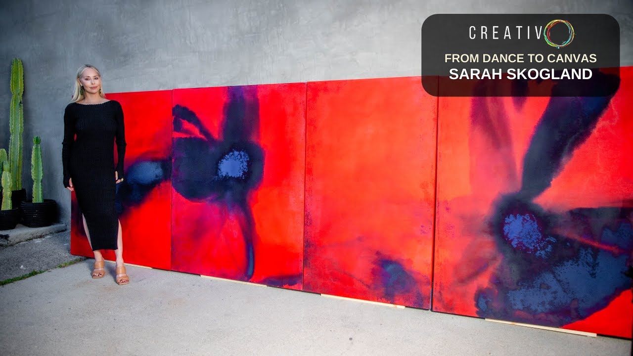From Dance to Canvas: Sarah Skogland's Blossoming Journey - YouTube
