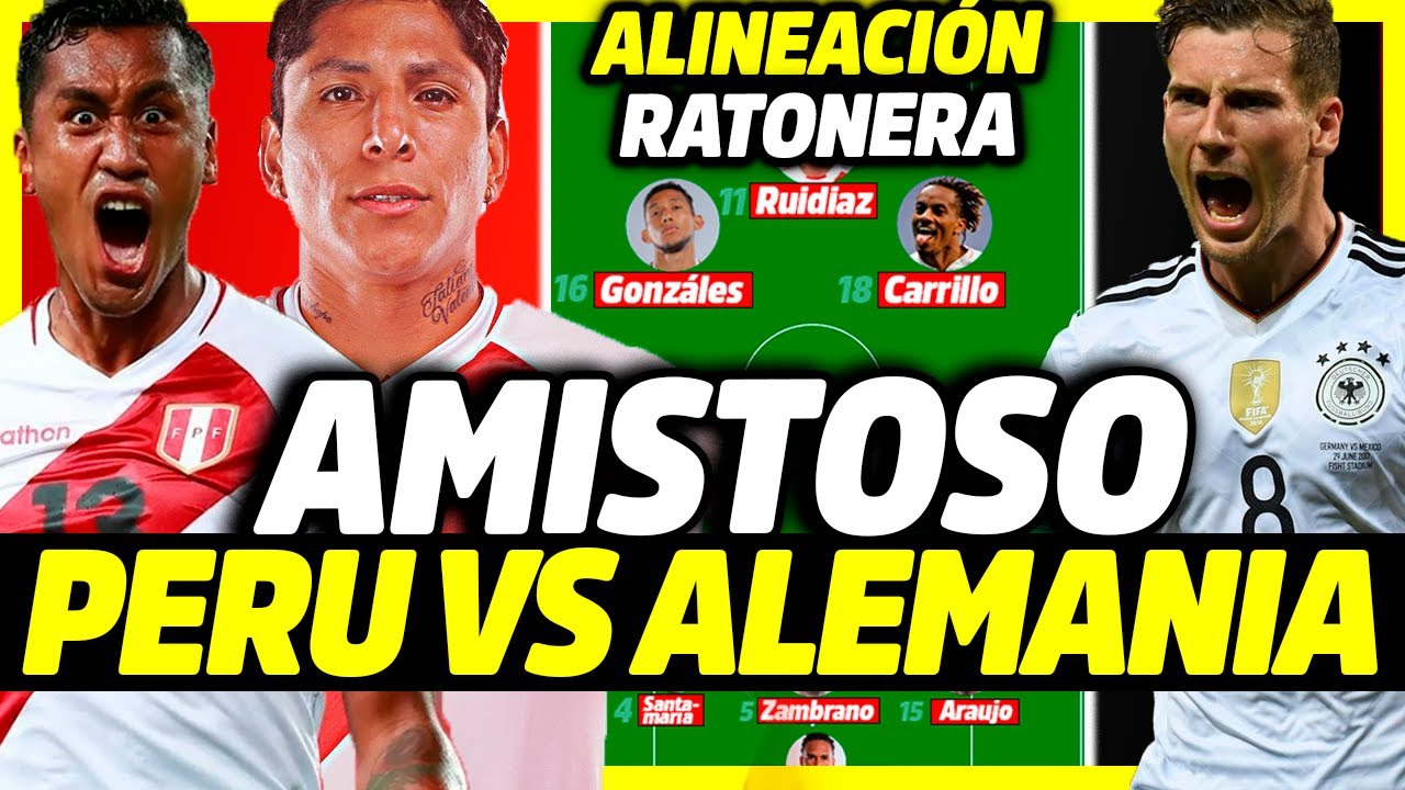 EL AUTOBUS PERUANO: ALINEACIÓN Y PREVIA VS ALEMANIA | SIN LAPADULA Y ...