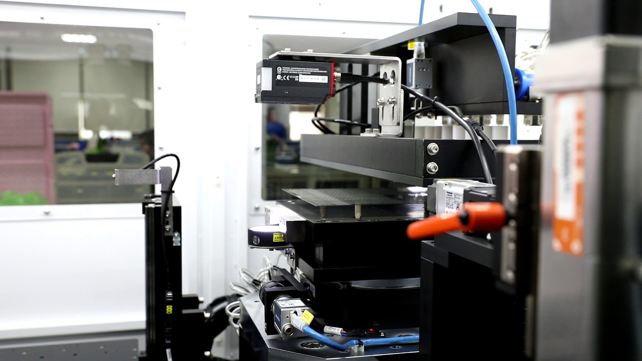 TFT探針測試自動化設備 - YouTube