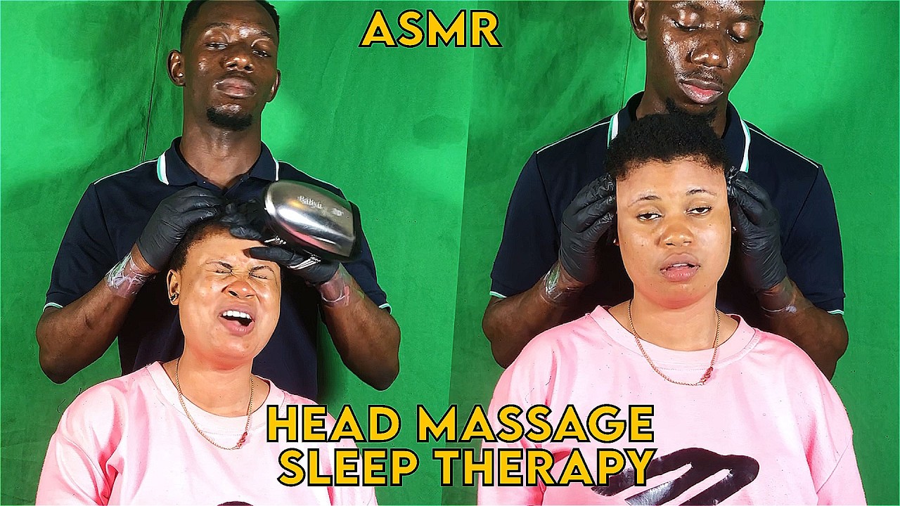 ASMR💫 Aggressive Head Scalp scratch Massage, Ear Cleaning Massage with ...