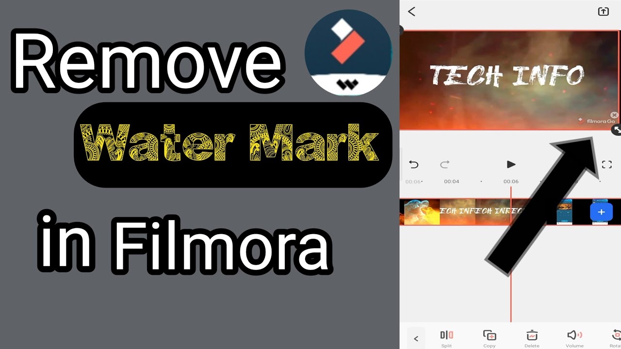How to remove Water mark in filmora | Tech INFO| - YouTube