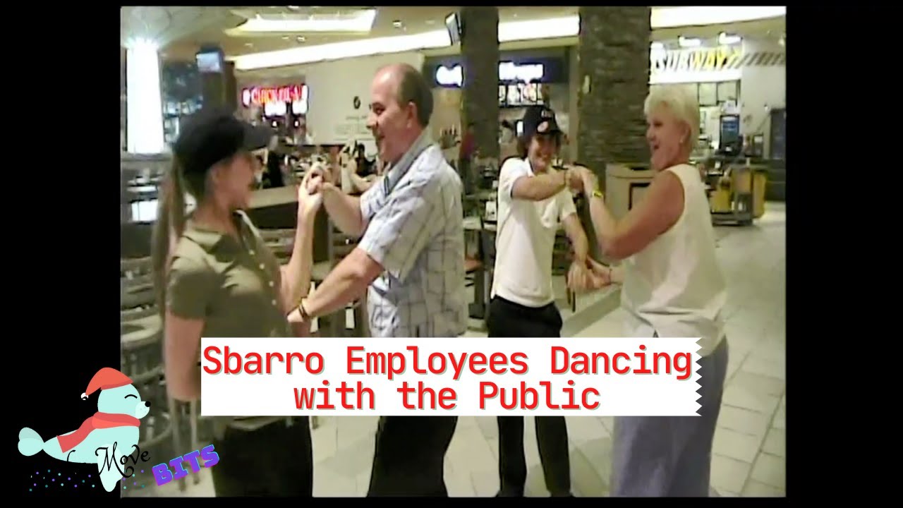 Sbarro Employees Dancing with the Public - YouTube
