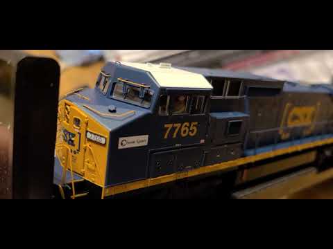 my new HO Atlas CSX 7765 Chassie system. edition - YouTube