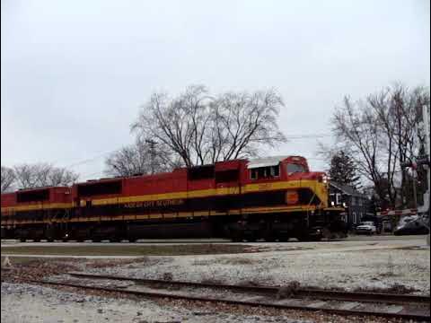 CP Rock Train thru Pewaukee, WI on 1-1-24 2x0x0 w/KCS-3967 - KCS-3903 3100ft - YouTube