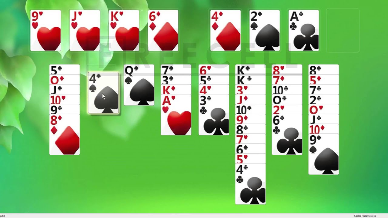 Solution to freecell game #3768 in HD - YouTube
