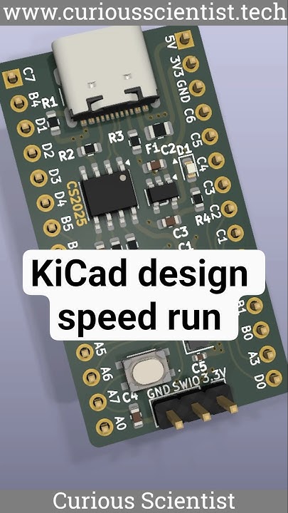 #kicad #pcb #design #speedrun #schematics #ch32v006k8u6 #microcontroller #electronics - YouTube