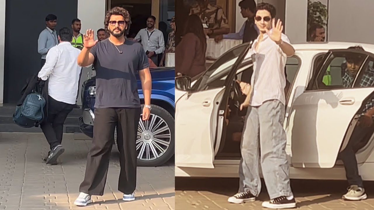 Arjun Kapoor & Vedang Raina Spotted At Kalina Airport - YouTube
