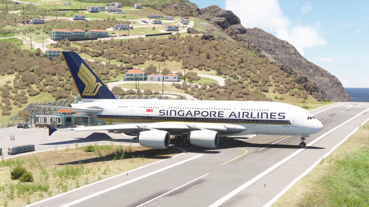 Legendary Pilot Flies Airbus A380 from World’s Shortest Runway - YouTube
