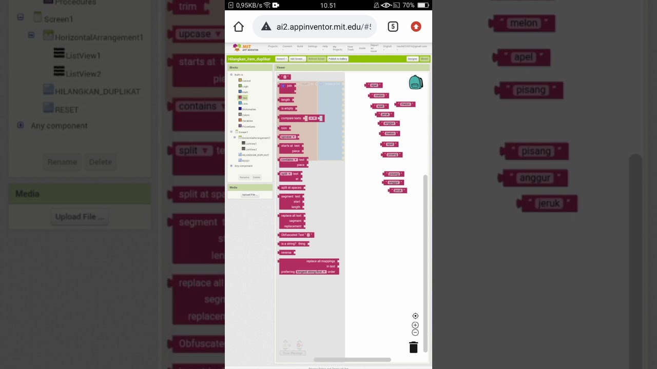 Remove Duplicate Item In List blocks App Inventor Kodular App Remove Duplicate Item In List blocks App Inventor Kodular App