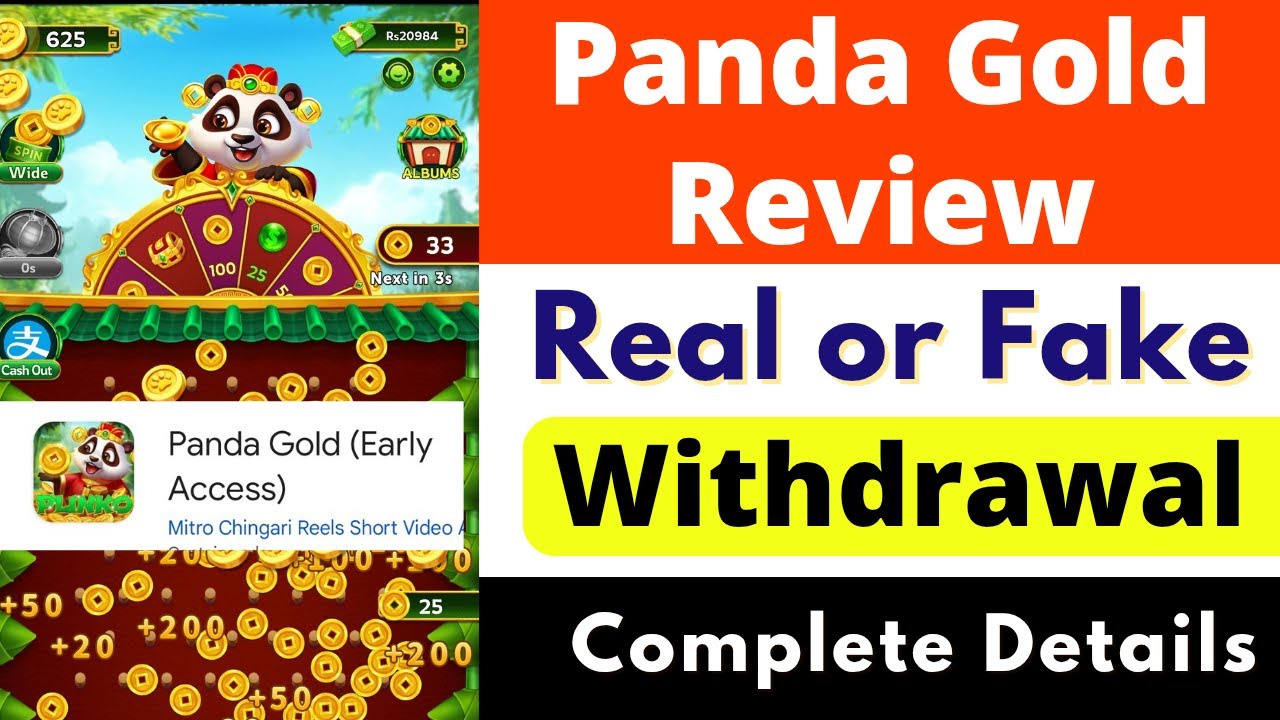 Panda Gold App Real or Fake | Panda Gold App Review | Panda Gold App ...