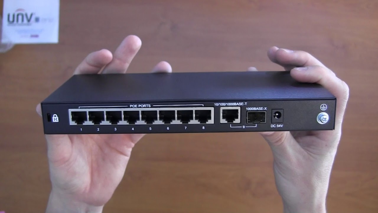 Unboxing by eCare - Switch UNV NSW2000-8T1GC-POE - YouTube