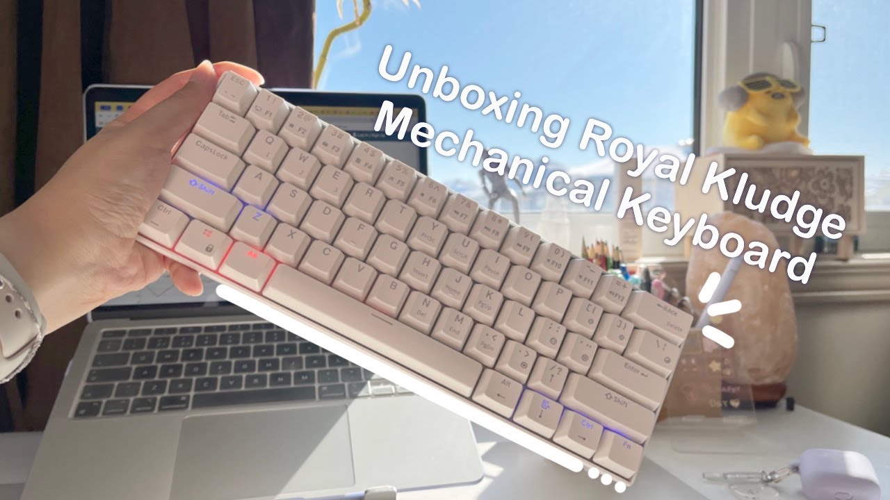 📦Unboxing Royal Kludge Mechanical Keyboard + 🌼setting up + 💐RGB options ...