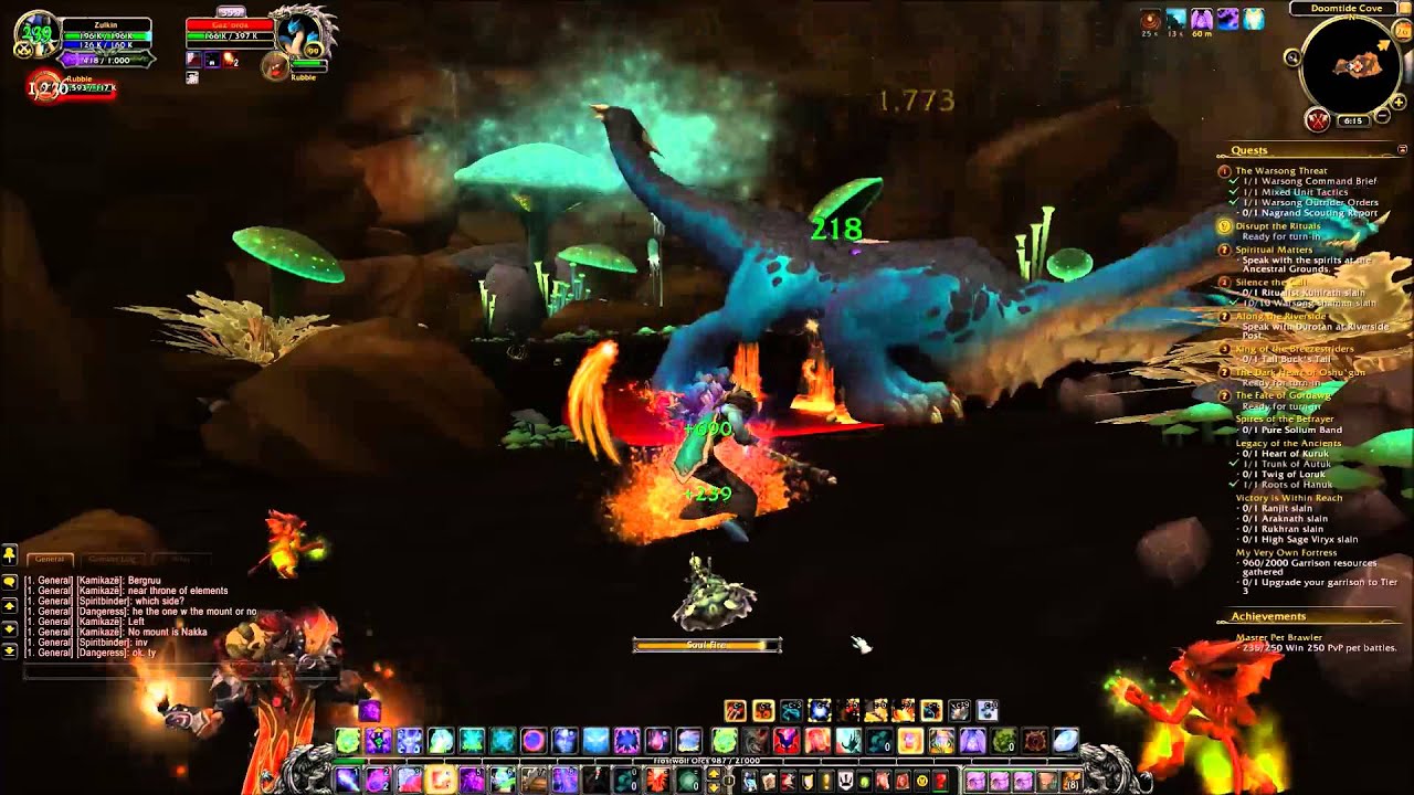 World of Warcraft: WoD Rare Mob - Gaz'orda - YouTube