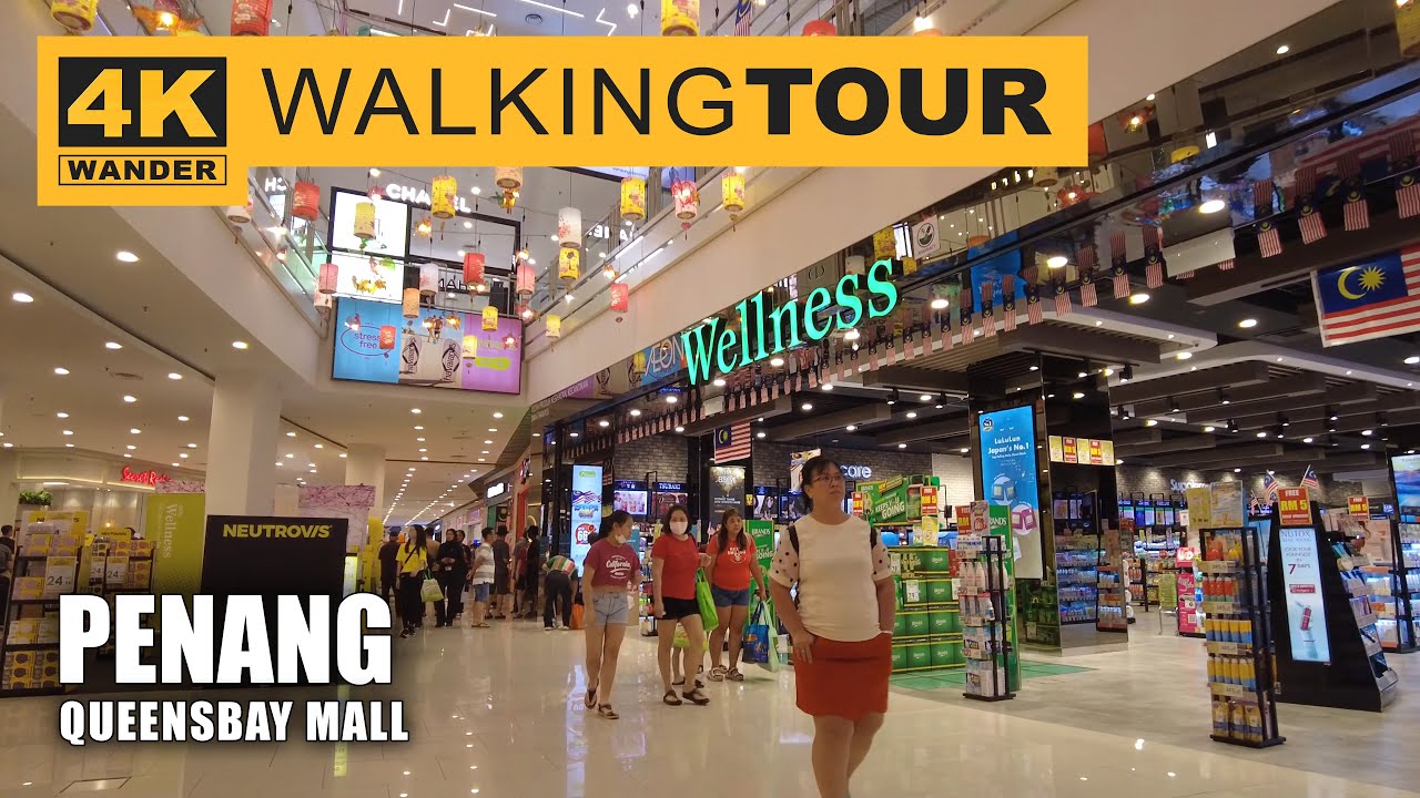 Queensbay Mall Walking Tour in Penang, Malaysia (4K 60fps) - YouTube