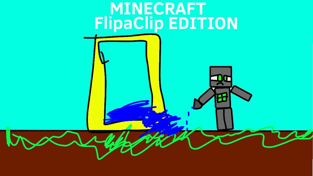 Minecraft but in FlipaClip - YouTube