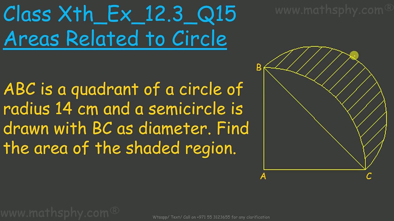 AREAS RELATED TO CIRCLES CLASS 10 IMPORTANT QUESTIONS WITH SOLUTIONS ...