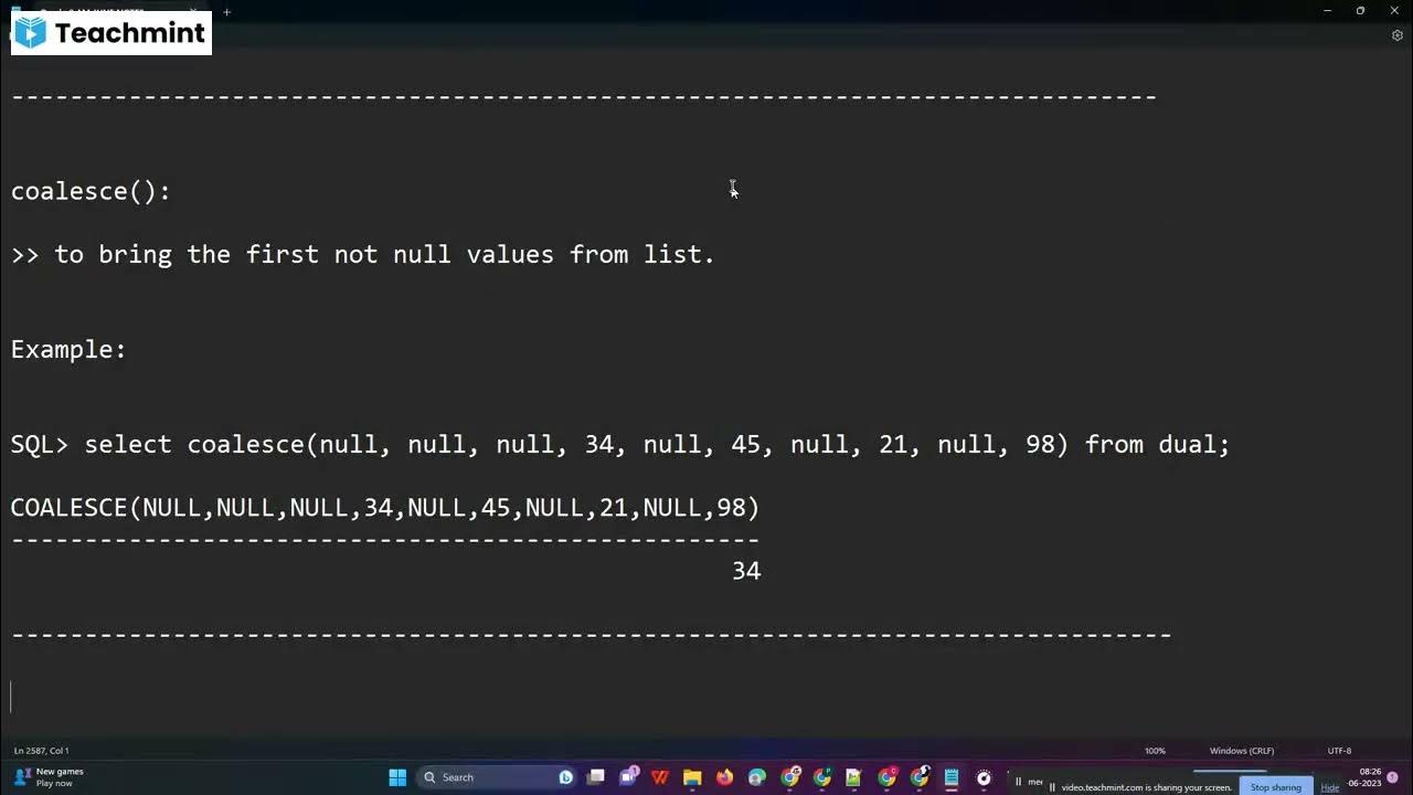 Oracle Case, Decode, Joins in SQL June Batch - 1 - YouTube
