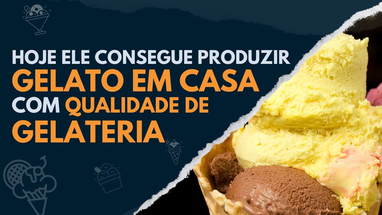 Hoje ele consegue produzir Gelato em Casa com Qualidade de Gelateria ...