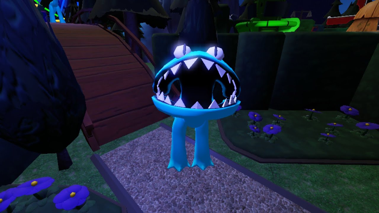 cyan creature attack Roblox rainbow friends game chapter 2 #roblox ...