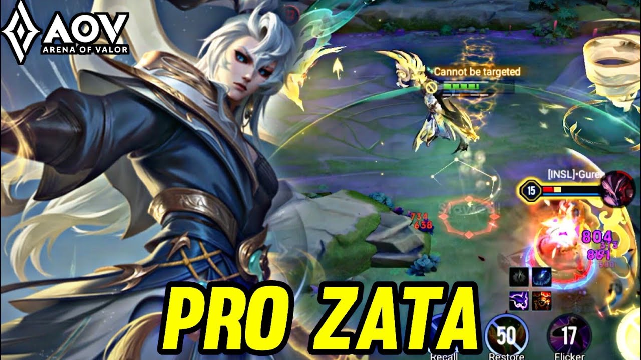 AOV : ZATA GAMEPLAY | PRO ZATA - ARENA OF VALOR LIÊNQUÂNMOBILE ROV ...