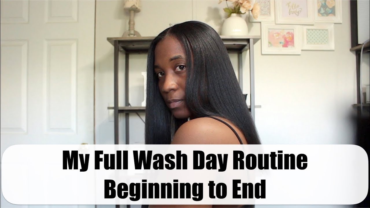 MY FULL WASH DAY ROUTINE! I BEGINNING TO END! - YouTube