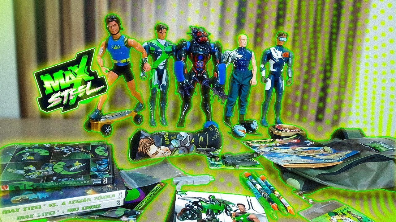 SUPER UNBOXING de BONECOS do MAX STEEL (Troca com @HeroiRaiz) - YouTube