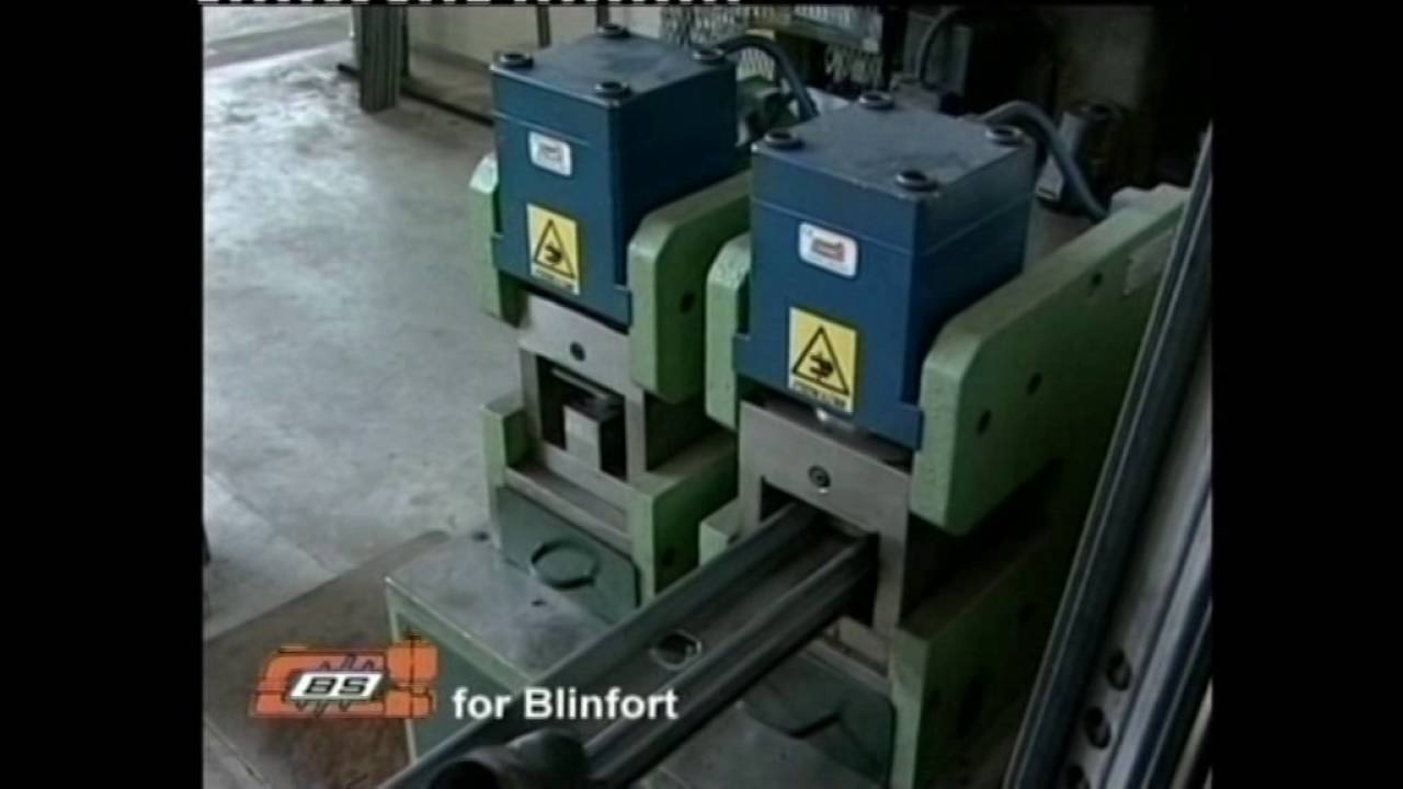 Automatic machine for punching metal sheet from coils BS - YouTube