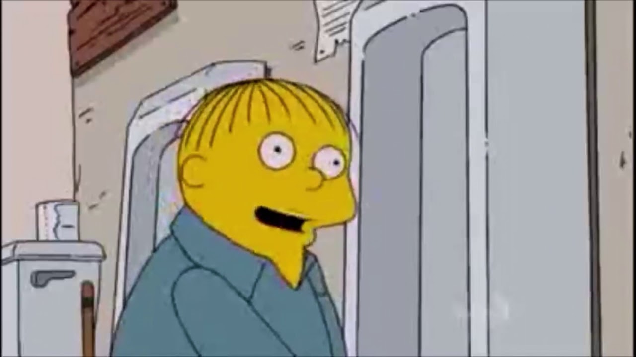 Ralph singing when going to the bathroom (Simpsons) - YouTube
