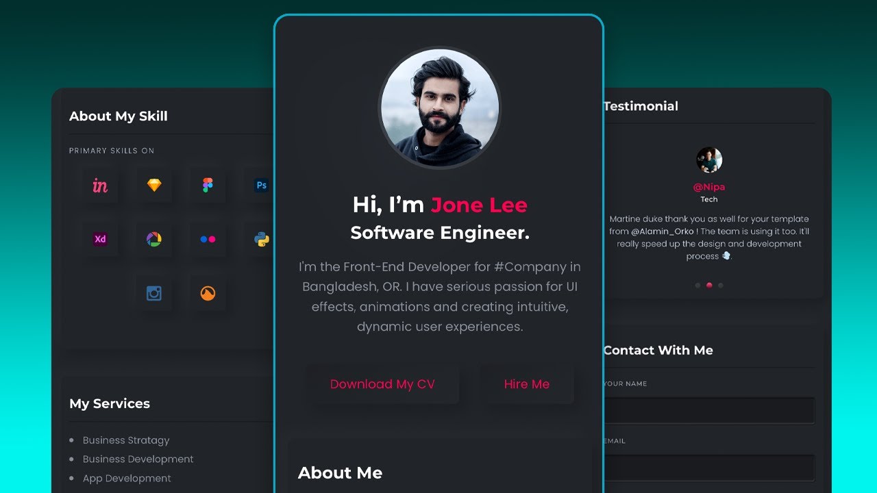 Build a Job-Winning Minimal Portfolio Website for FREE 2025 ~ Using ...